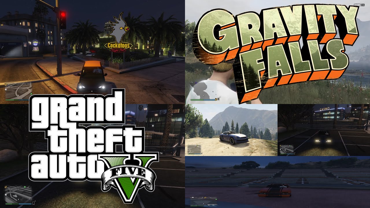 Gravity Falls Theme in Grand Theft Auto V - YouTube