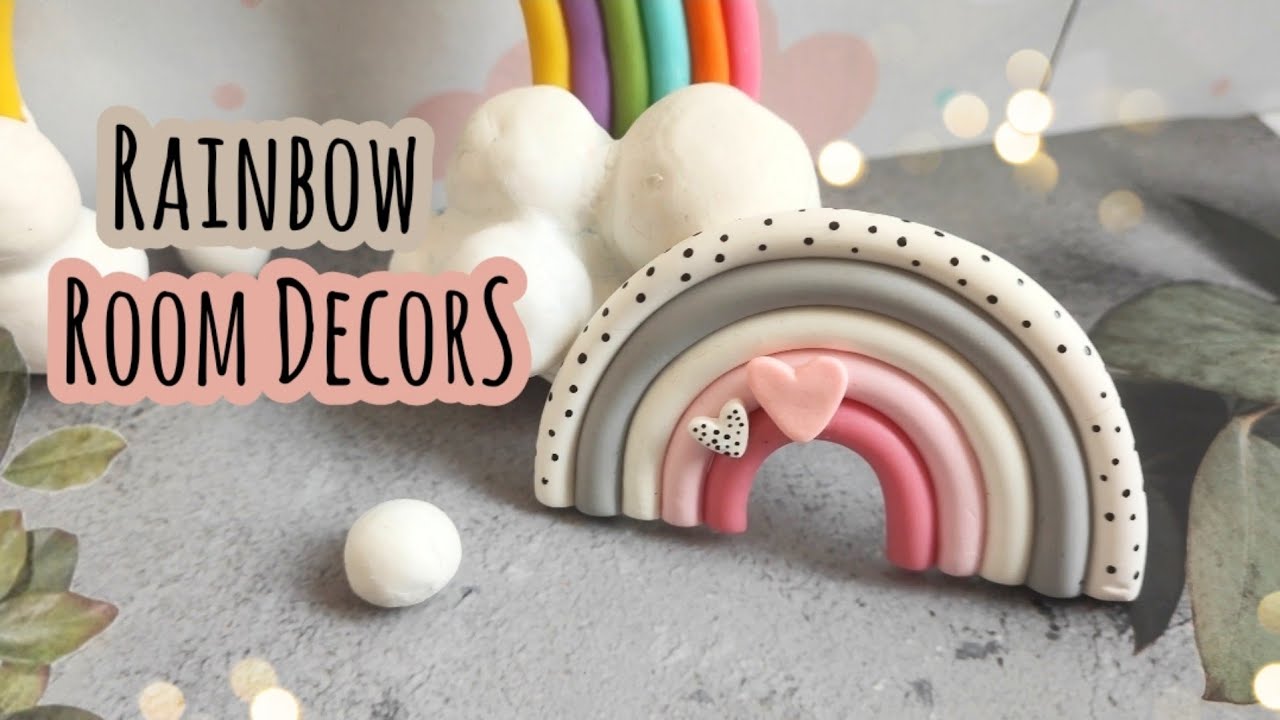 Rainbow Room Decors | Cold Porcelain Air Dry Clay | Clay Craft Ideas ...
