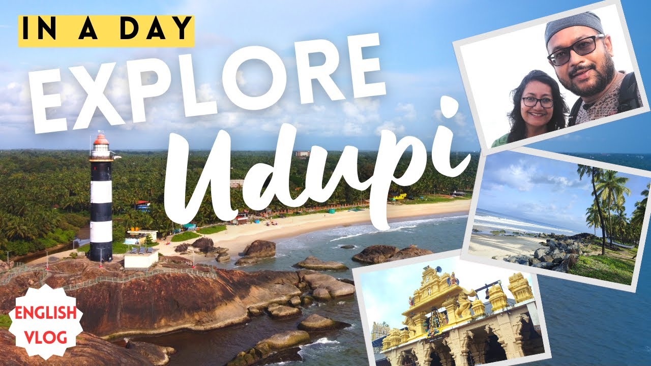 UDUPI TOURIST PLACES DAY TRIP & DRONE View! Sri Krishna Temple, Malpe ...