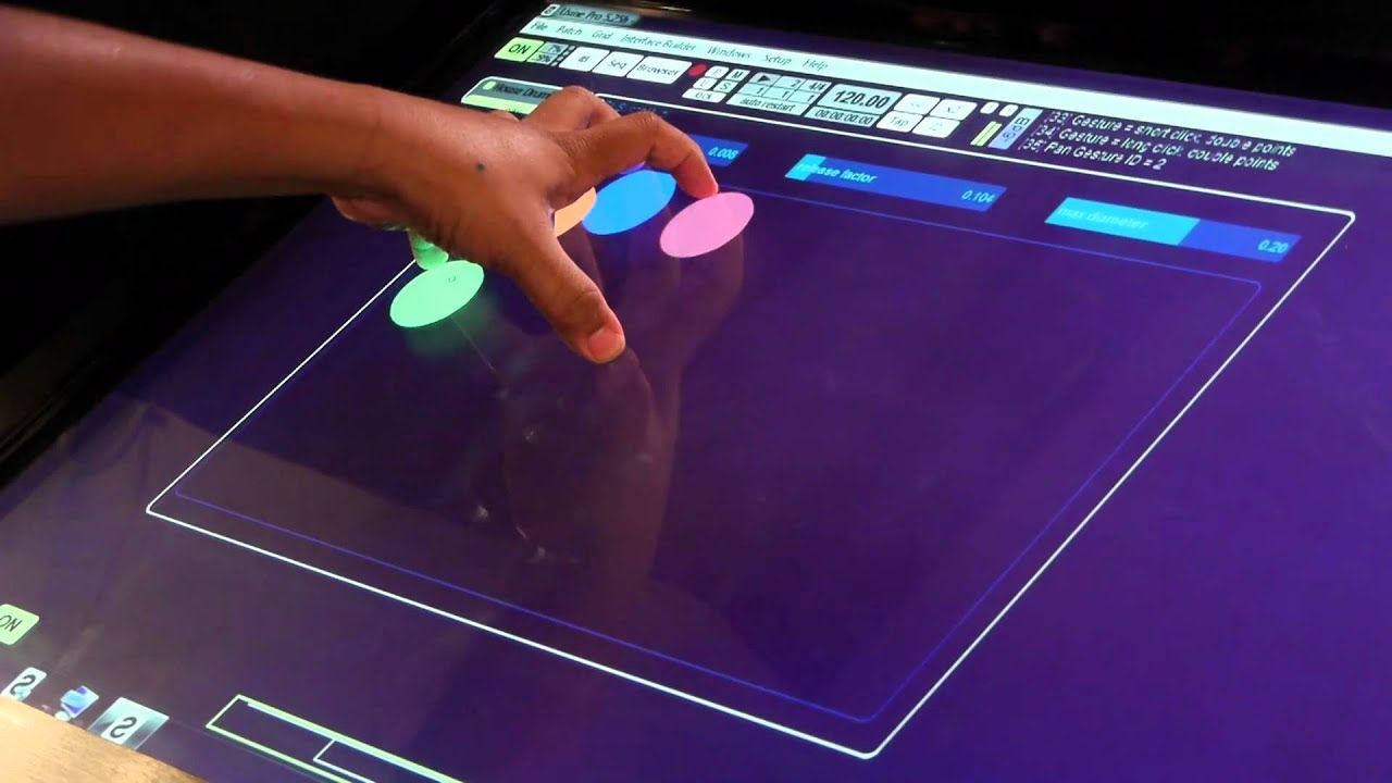 MotionCOMMAND 42" Multi-Touch touchscreen - YouTube