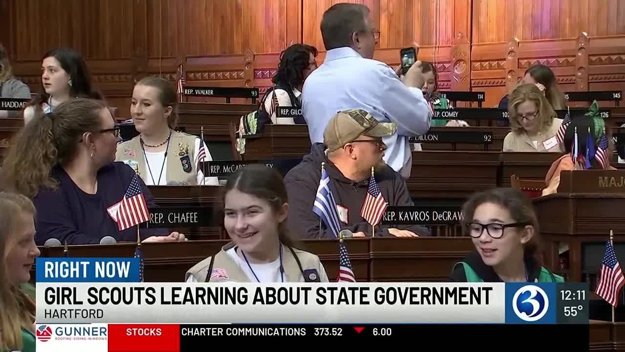 Girl Scouts visit State Capitol for civic engagement event - YouTube