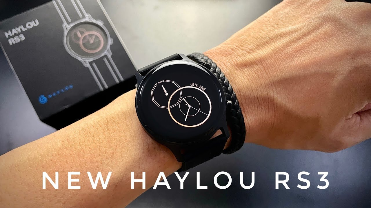 NEW SMARTWATCH AMOLED GPS - HAYLOU RS3 - Unboxing and Preview - YouTube