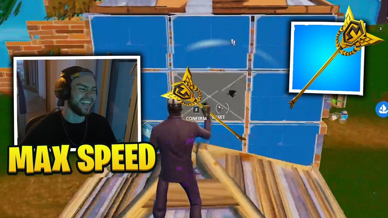 Mongraal Flexing Maximum Editing Speed with FNCS Pickaxe - YouTube