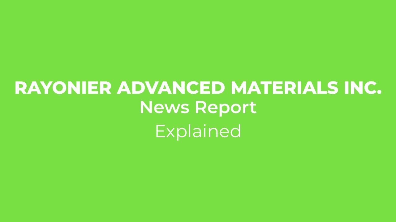 RYAM's 8-K Filing: Decoding Cellulose Specialties & Market Twists - YouTube