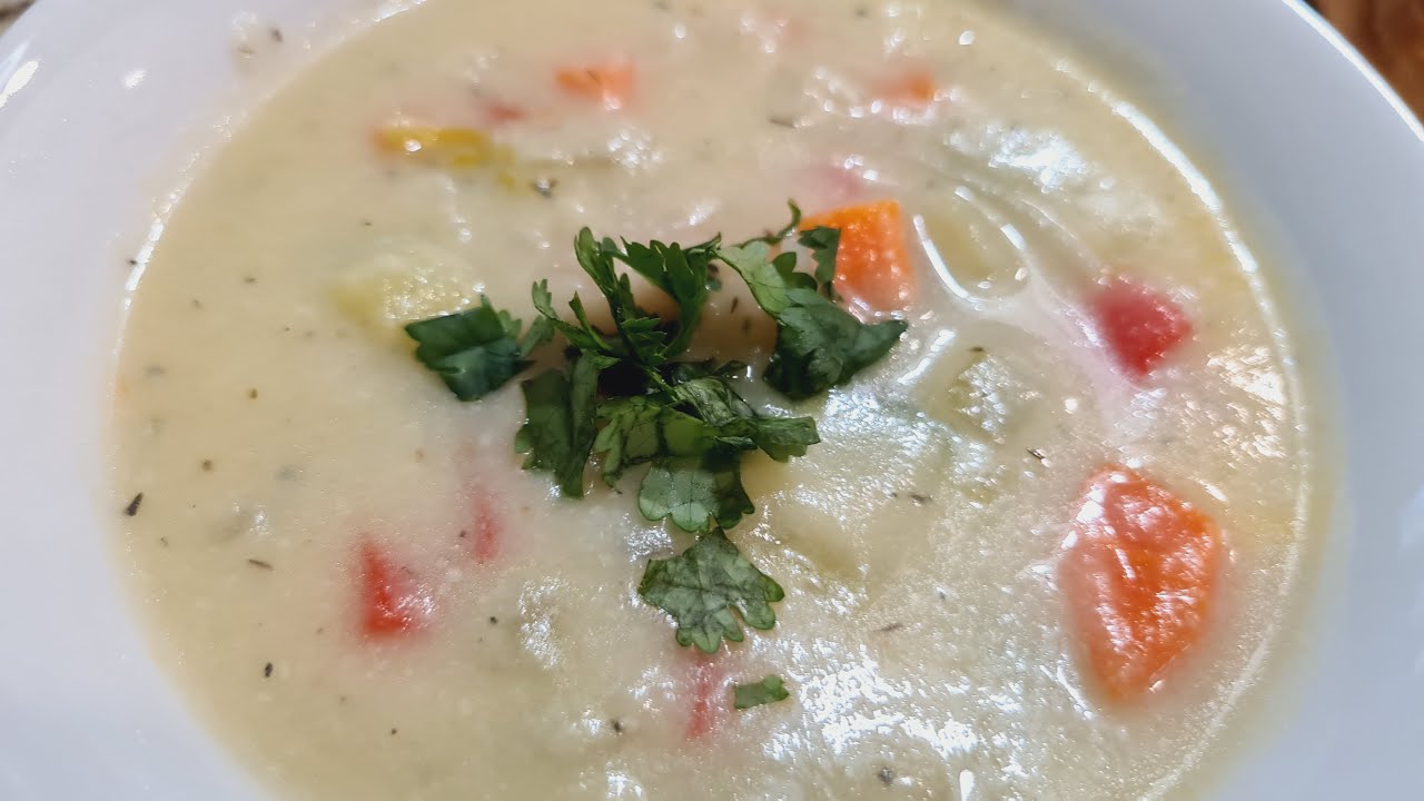 Veggie Soup (With Homemade Vegetable-Based Roux) // شوربة خضار صحية 100 ...