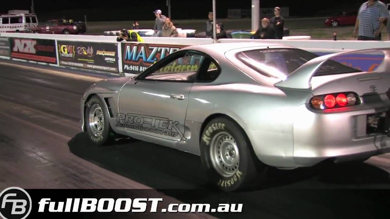 Toyota Supra runs 8.65 - Pro-Tek Automotive - YouTube