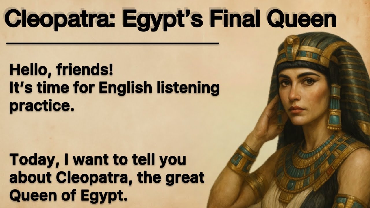 Cleopatra’s Story in English | Learn English Through Story | Improve ...
