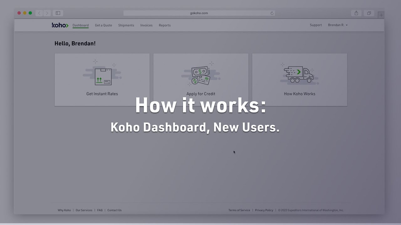How to navigate the dashboard for new users | Koho - YouTube