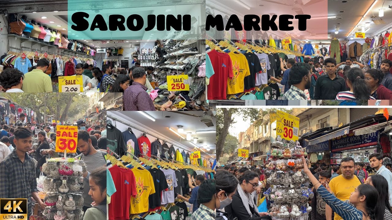 Beauty Of Delhi - Walking in Sarojini Market New Delhi 4k video ...