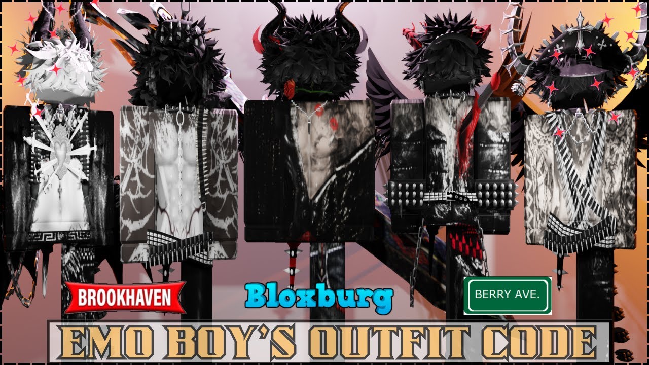 New Cool Berry Avenue codes for boys Outfits /Clothes ! Emo boys ...