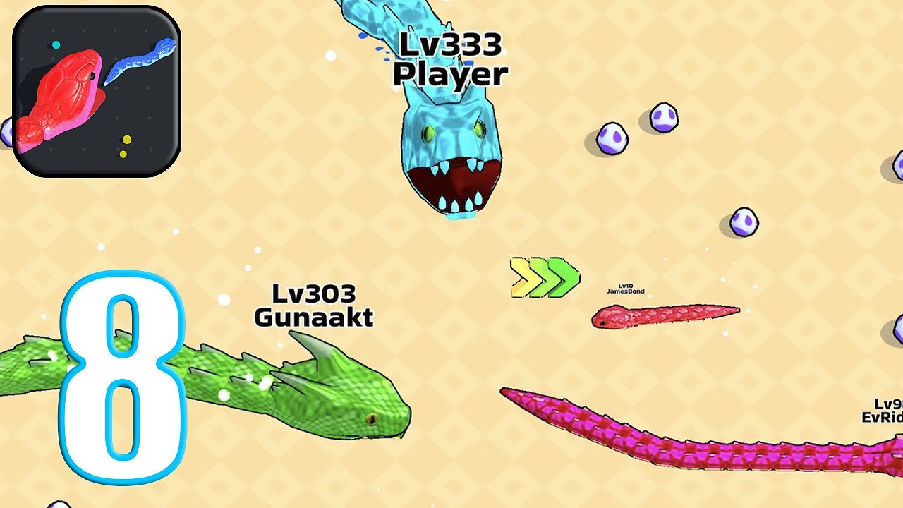 Snake Clash! - Gameplay Walkthrough Part 8 (Android,iOS) - YouTube
