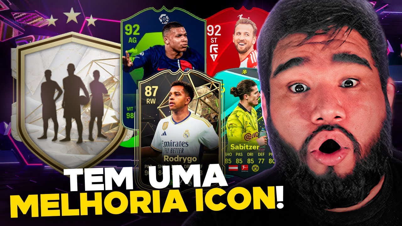 EA FC 24 - A MELHORIA IDOLO 89 SURPRESA! - MBAPPE POTM, RODRYGO TOTW E ...