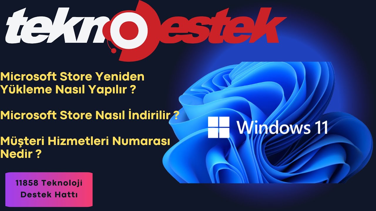 Microsoft Store Yeniden Yükleme | Microsoft Store Nasıl İndirilir | Windows 11 Store Yükleme ...