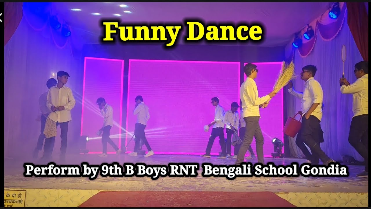funny dance | comedy dance | performed by 9th b boys Bengali School ...