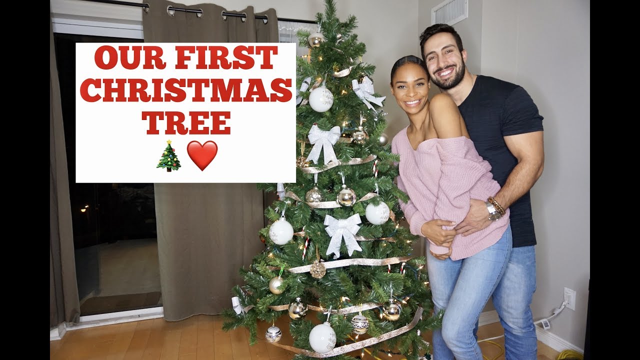 OUR FIRST CHRISTMAS TREE TOGETHER (VLOG) - YouTube