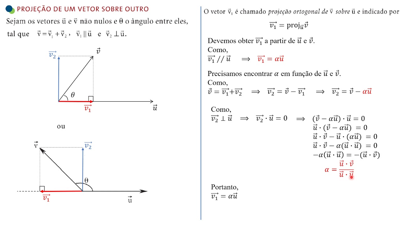 Geometria Analítica - aula 7 - Produto Escalar - parte 2 - YouTube