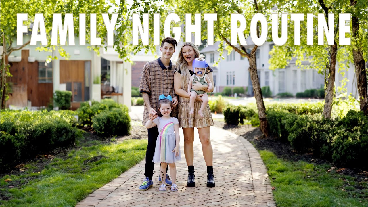 FAMILY NIGHT ROUTINE *2 KIDS* VLOG | SO CUTE - YouTube