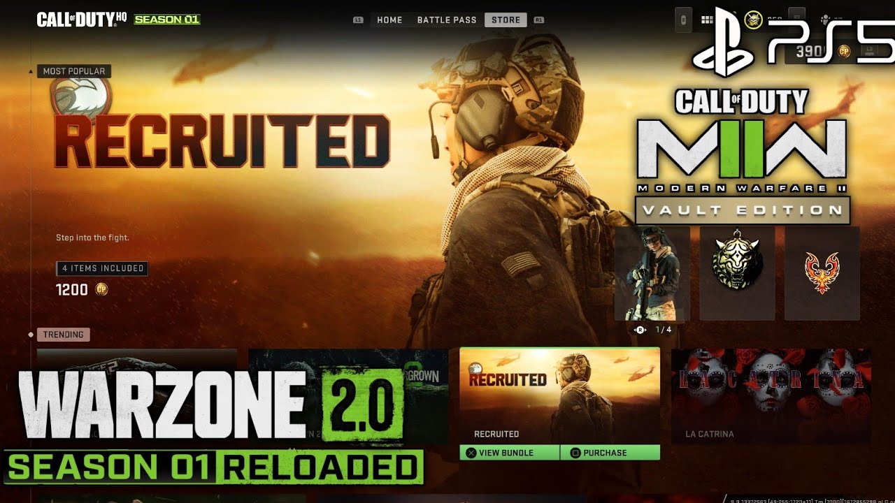 Recruited MW2 New Bundle | MW2 Recruited Bundle | Recruited Bundle MW2 |PS5 COD MW2 Recruited ...