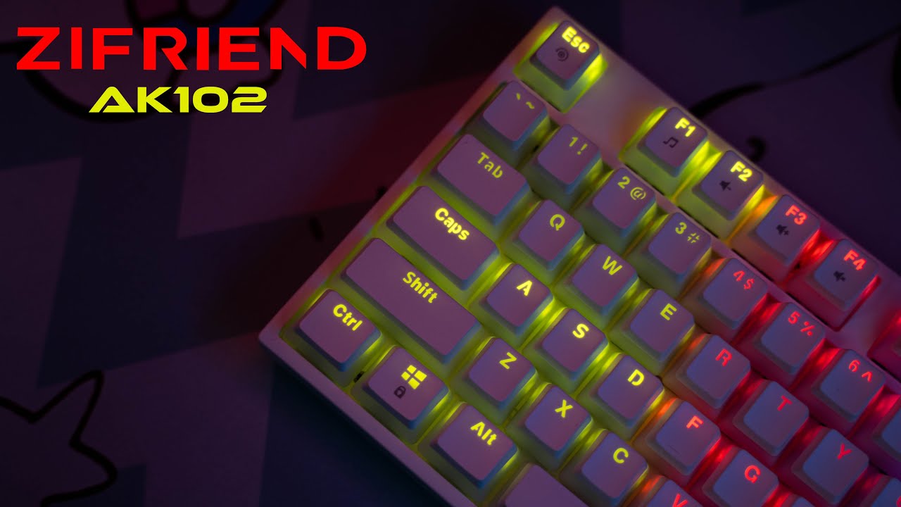 Zifriend KA102 under 2k best looking keyboard - YouTube