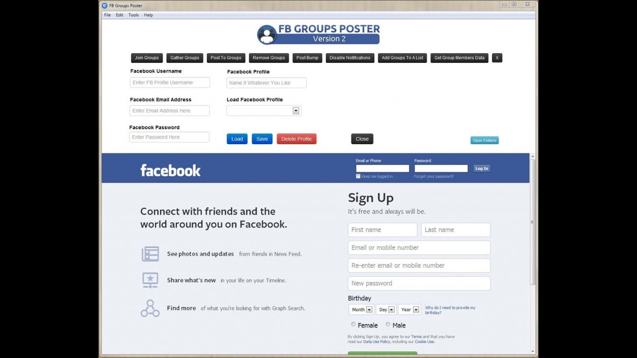 Facebook Groups Poster V2 Review | Your Posting VA - YouTube