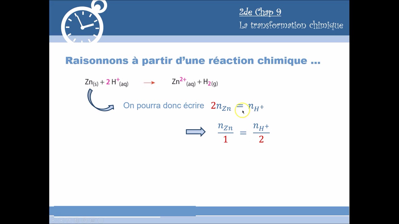 Réactif limitant 2de - YouTube