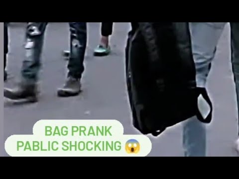 trying to pic up bag prank in pablic || pablic shocking 😱 || prank ...