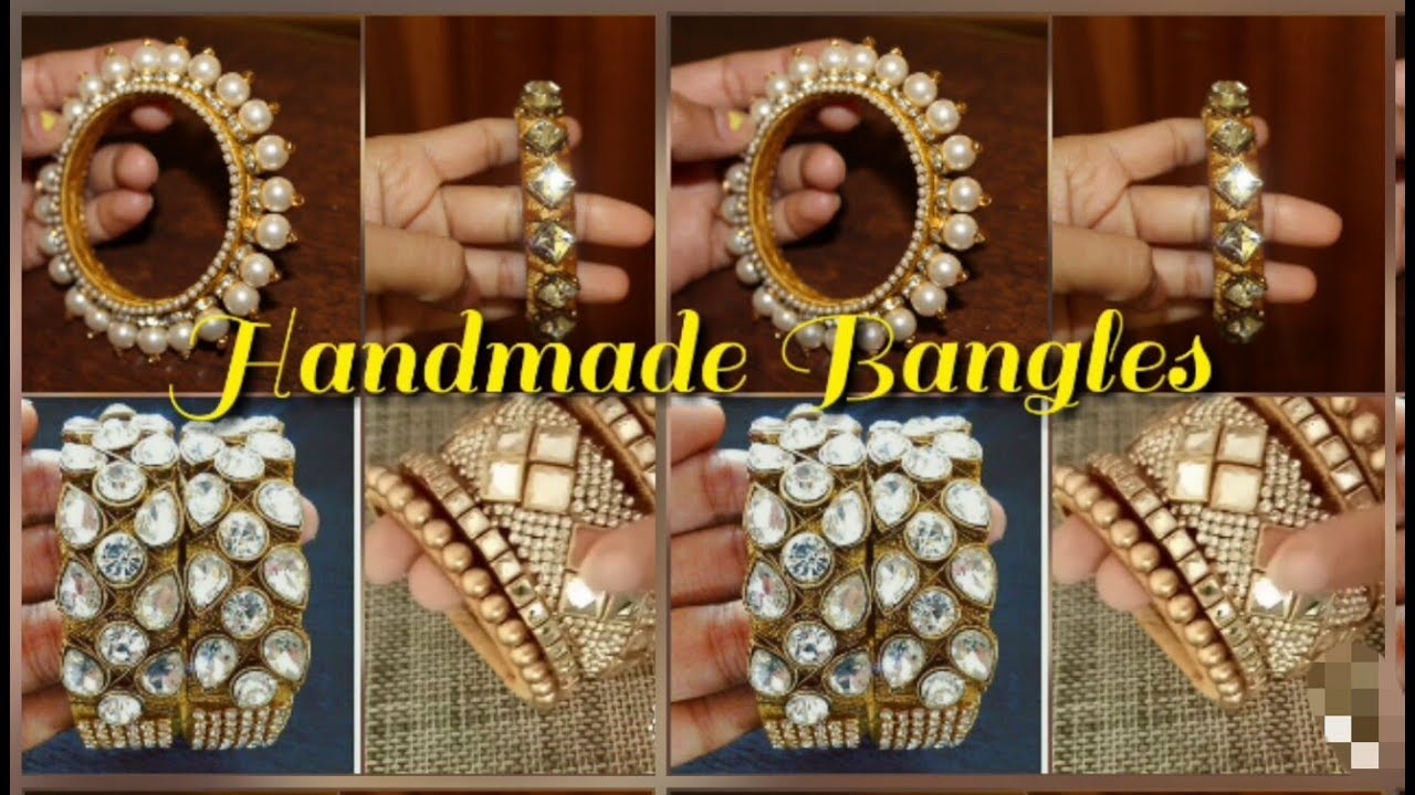 6 Party Wear Bangles Making/Silk Thread Bangles/Kundan Bangles making ...