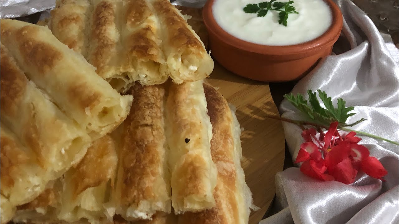 Pite me gjiz( kollpite)stuffed phyllo dough - YouTube