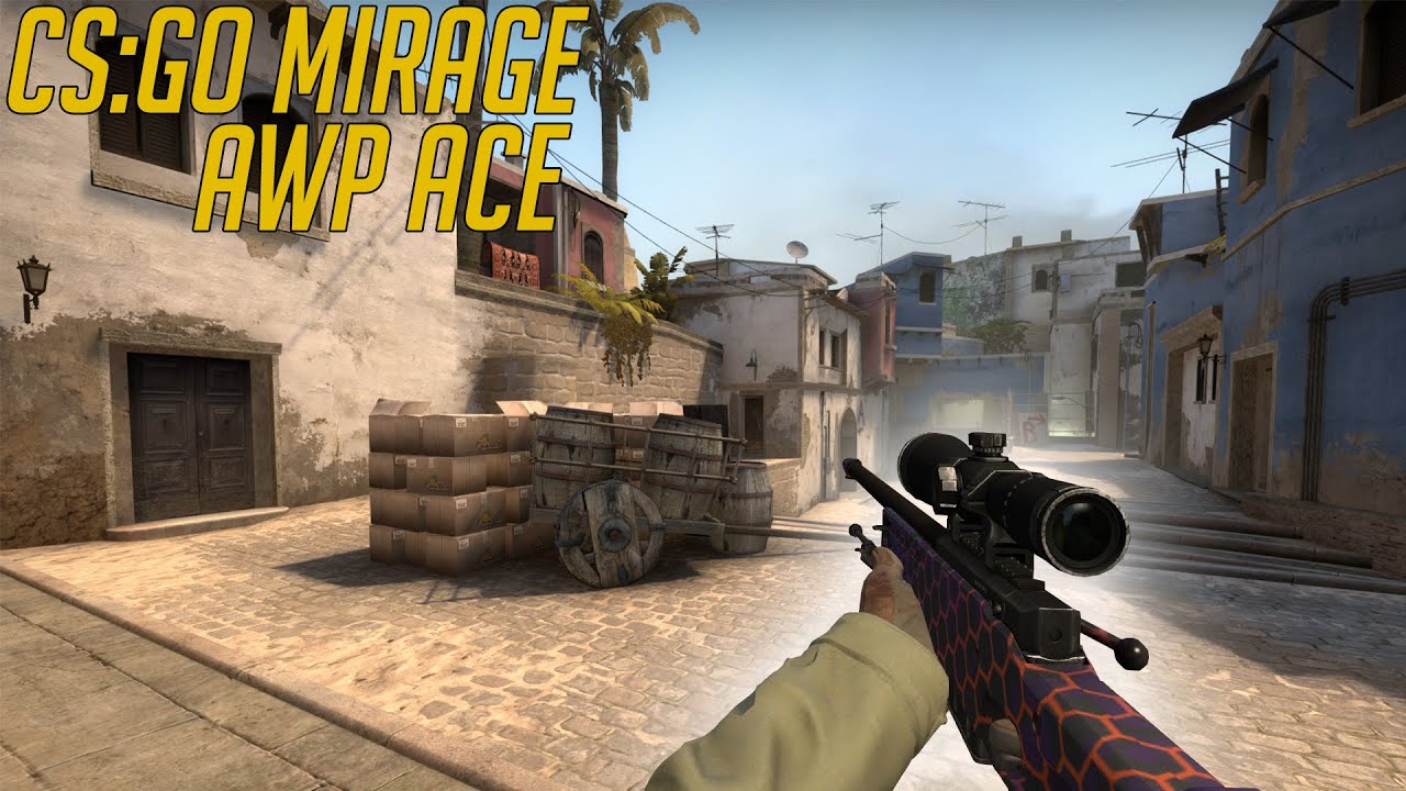 CS:GO Mirage AWP Ace & 4K! - YouTube