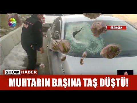 Muhtarın başına taş düştü!