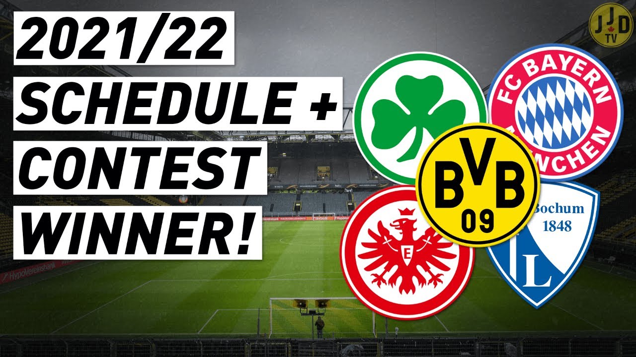Borussia Dortmund 21/22 Schedule Announced + Contest Winner Announced ...