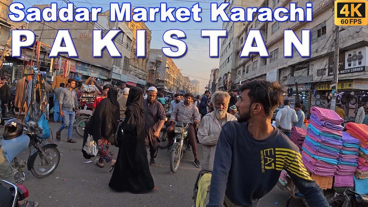 Saddar Market Karachi Walking Tour | 4K UHD Pakistan | Full Mooni Vlogs ...