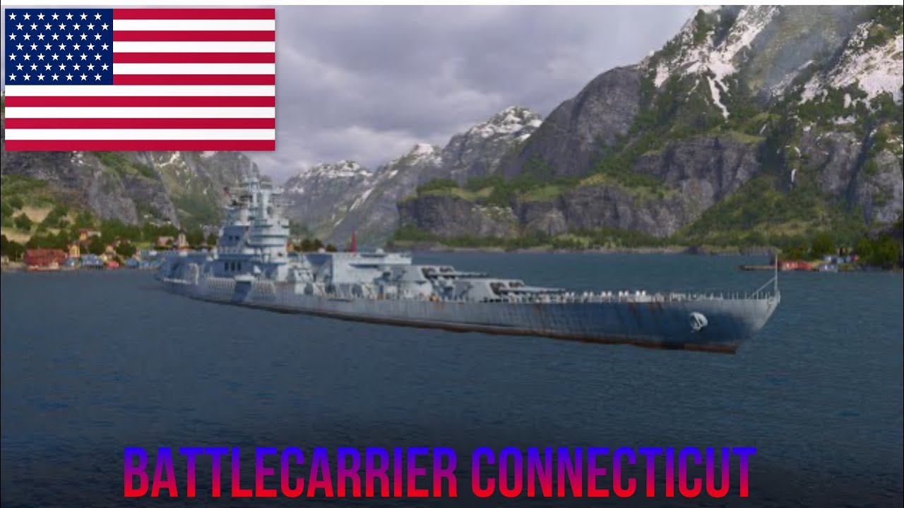 World of Warships Legends Battlecarrier Connecticut - YouTube