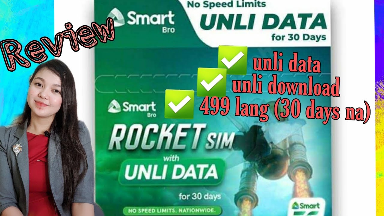 PINAKAMURANG OFFER NA UNLI DATA NG SMART | ROCKET SIM REVIEW by jings ...