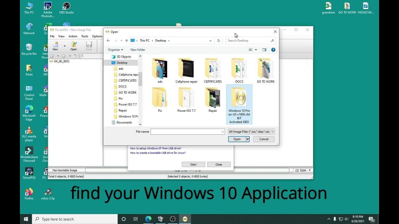 How to Create Windows 10 Bootable USB Flash Drive Using Power ISO - YouTube