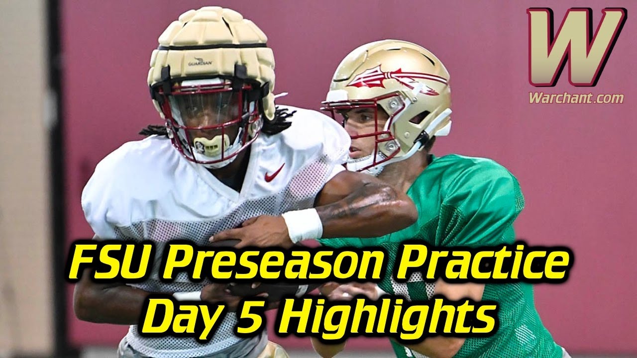 FSU Football Highlights | Preseason Practice Day 5 Footage | FSU ...