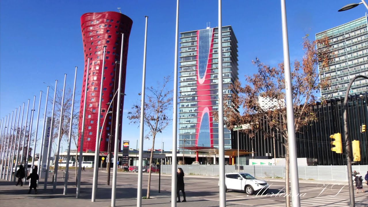 Barcelona: Fira Barcelona - Rascacielos Porta Fira - YouTube