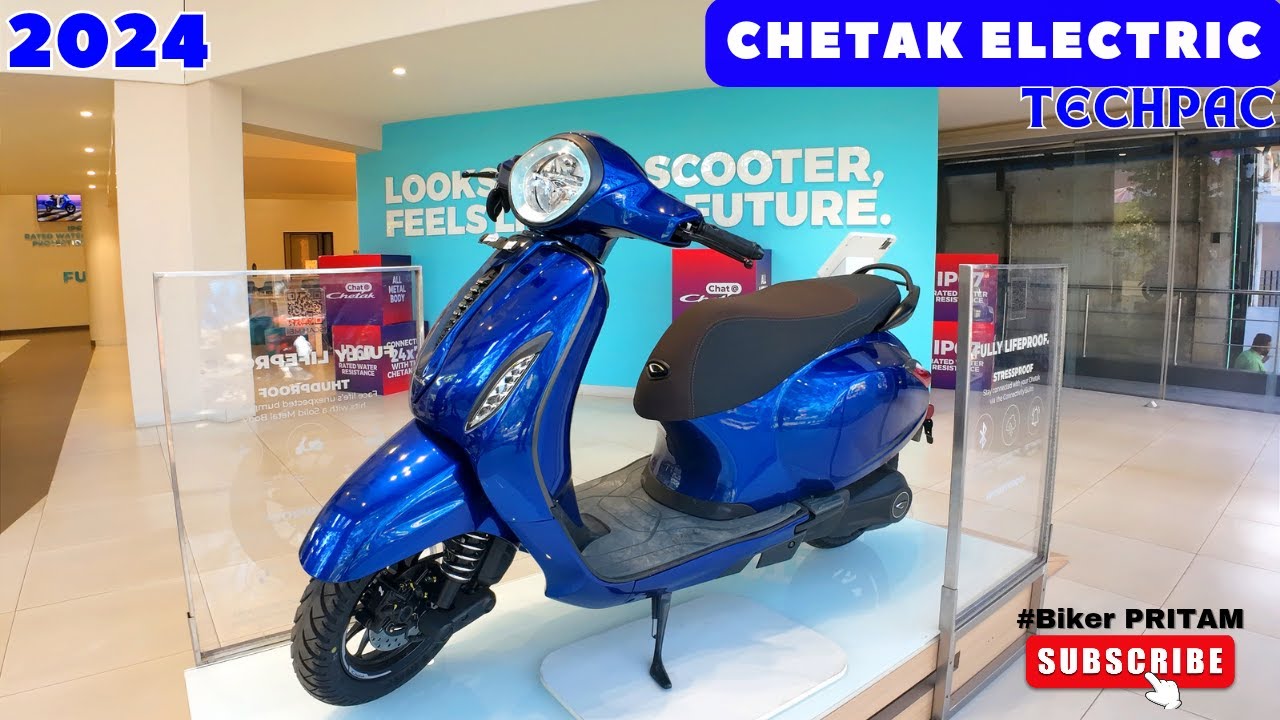 2024 CHETAK ELECTRIC TECHPAC New updates, colours, variants. - YouTube