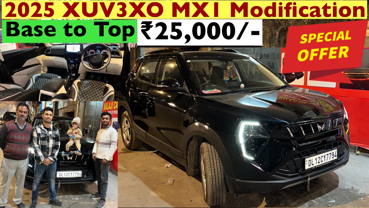 2025 XUV3XO Modified in ₹25,000/- XUV3XO MX1 Base ModelModification ...