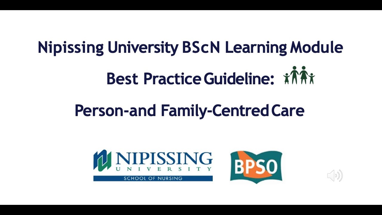RNAO BPG Highlight: Person and Family Centred Care - YouTube