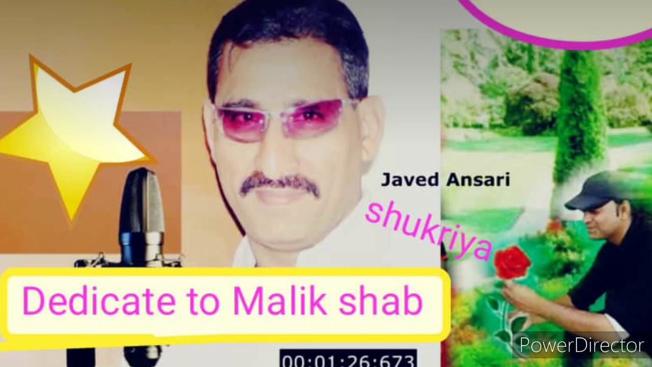 Malik sahab apka shukriya😊😊 Dedicat to Malik sahab - YouTube