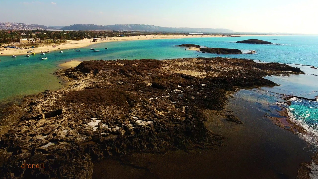 Dor" beach Israel 4k - YouTube