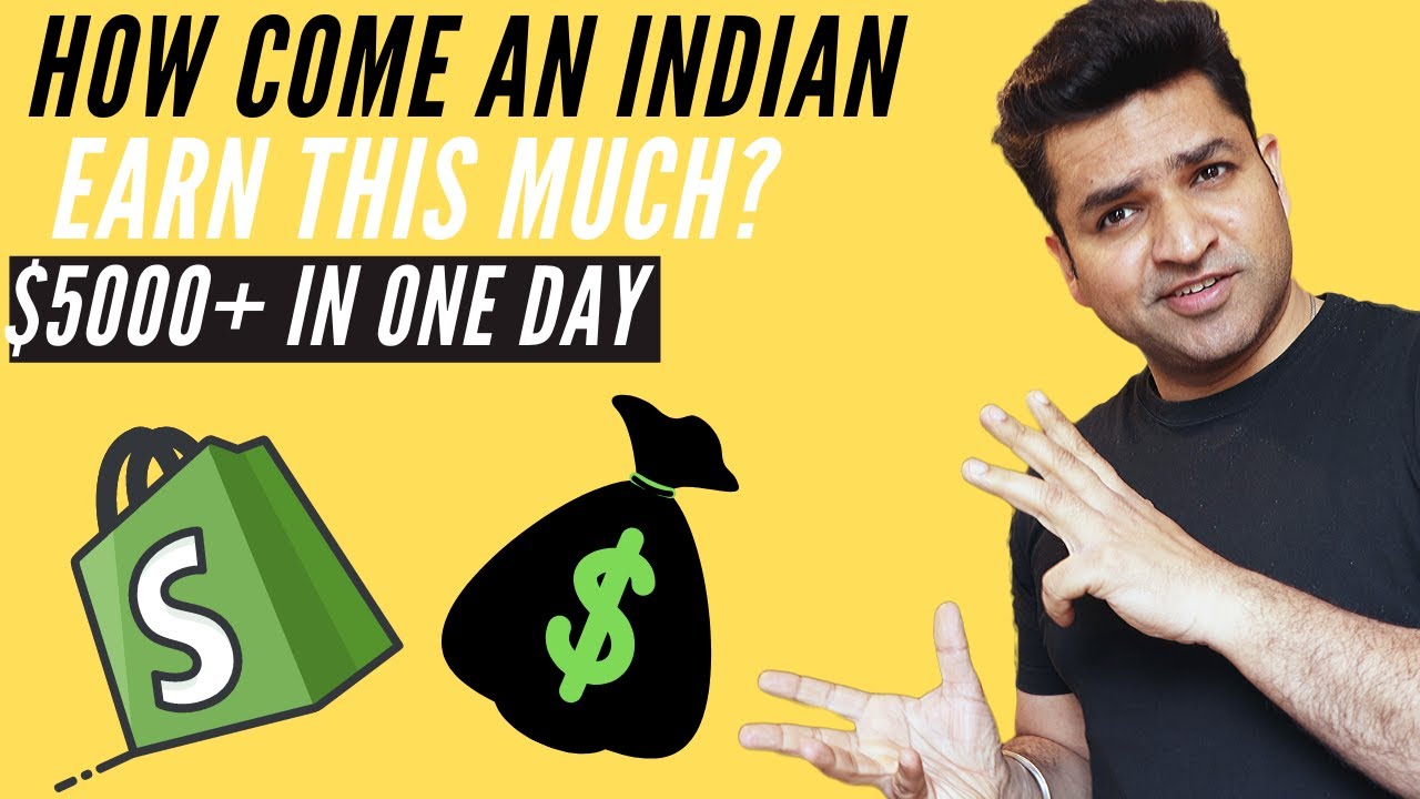(Live) $5000+ In One Day In Shopify Dropshipping From India - YouTube