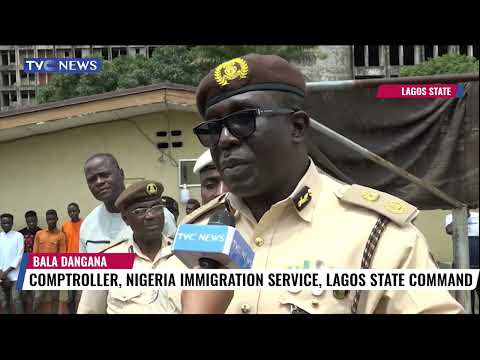 Nigeria Immigration Intercepts, Parade 32 Sudanese In Lagos