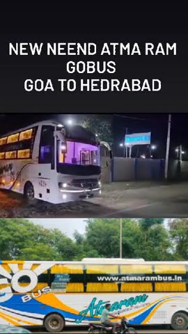 NEW ATMARAM GO BUS A C SLEEPER GOA TO HYDERABAD. - YouTube