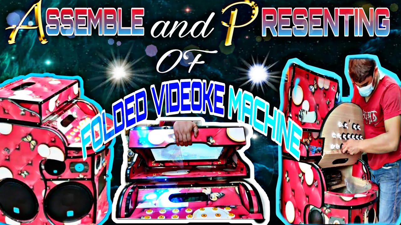 FOLDED VIDEOKE MACHINE |4×12 RED BUTTERFLY - YouTube