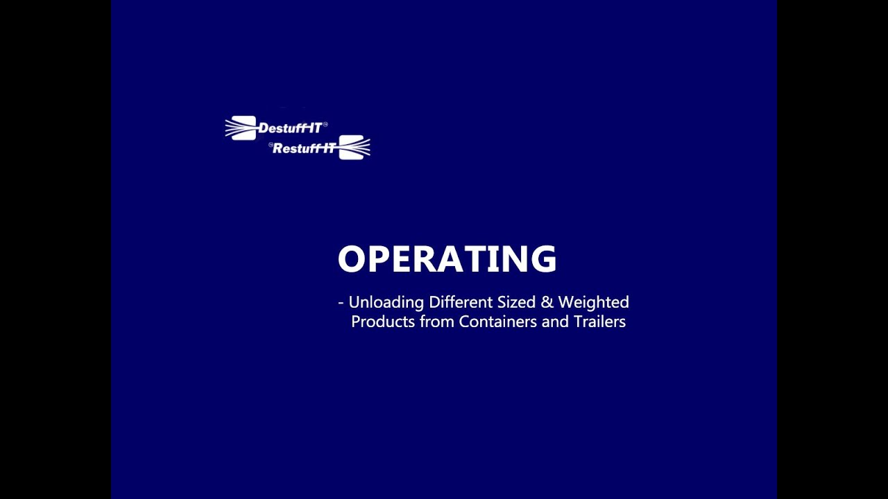 Unloading Floor-Loaded Product from Containers or Trailers Using a ...