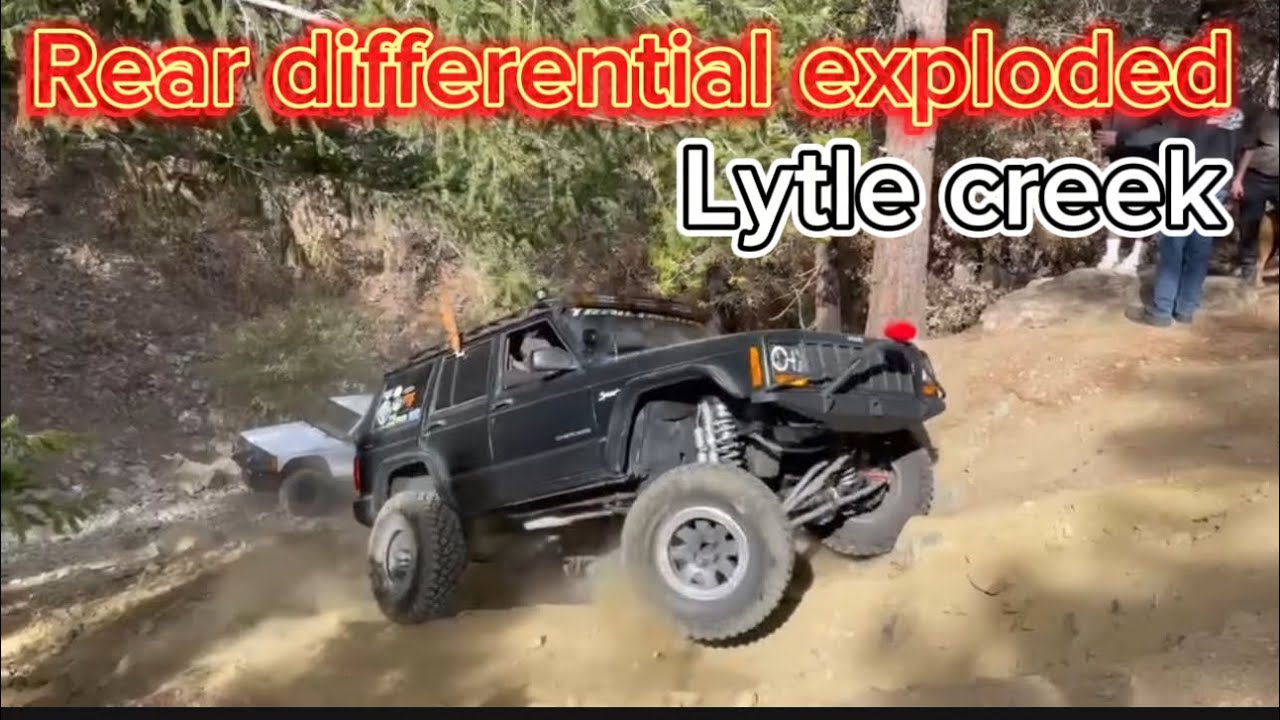 Rear differential exploded at Lytle creek - YouTube