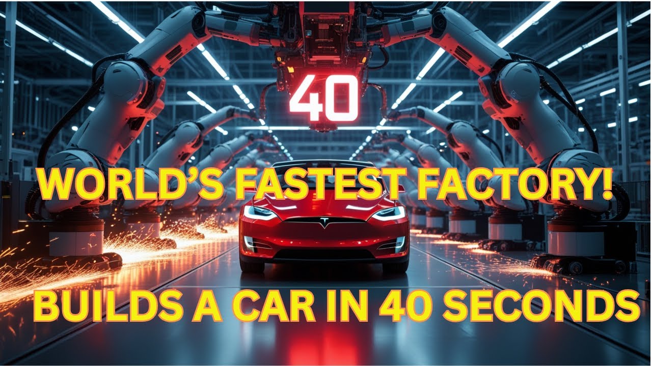 Fastest Factory Ever: Tesla Builds a Car in Just 40 Seconds! - YouTube