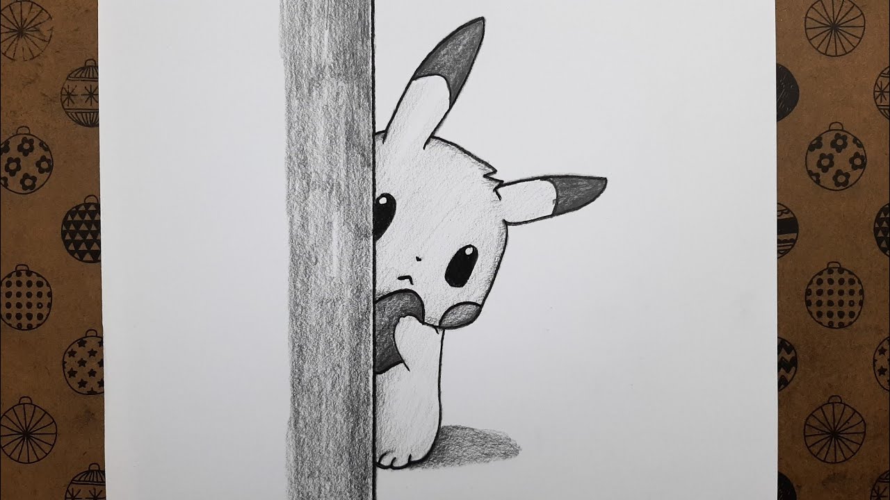 Adım Adım Kolay Sevimli Pikachu Resmi Nasıl Çizilir Karakalem Kolay ...